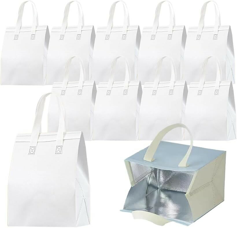 バリエーションコード : 2b9lcst8sl商品コード2b9lc2kcl5商品名保冷袋 保冷バッグ エコバッグ 使い捨て 保温 保冷 ランチバックブランドAZNABLEカラー10個セット， ホワイトサイズ等26x21x11cm「ランチに最...