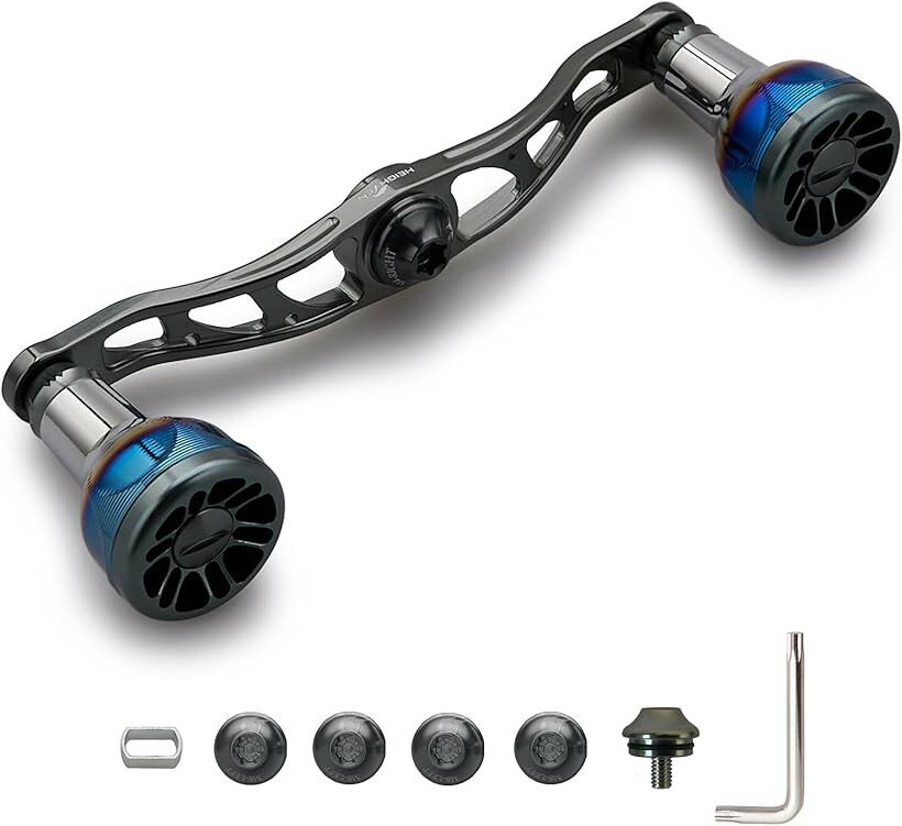 バリエーションコード : 2buyx8tg93商品コード2but8cx1c5商品名V2.0 105/115mm ベイト リール ハンドル 航空アルミ製 シマノ ダイワ アブガルシア 通用 Engn series ダークグレー V2.0-10...