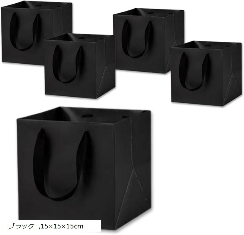 バリエーションコード : 2bulyxy1wv商品コード2bufxgcw3r商品名厚手クラフト紙袋 正方形 マチ広 ギフト用 5枚セット 贈り物 包装バッグブランドNeutral Zenithカラーブラック　15x15x15cm「安定感抜群...
