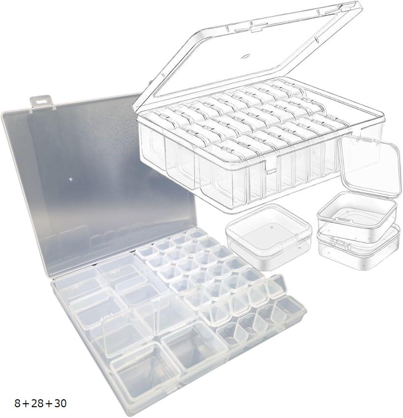 バリエーションコード : 2bu98lylqr商品コード2bu98n4f4c商品名互換品 ビーズケース 小分け 仕分け 小物ケース 小物収納 箱 ダイヤモンドアート用 ビーズ入れ 8＋28＋30ブランドUTSTビーズケース複数セットです。女...