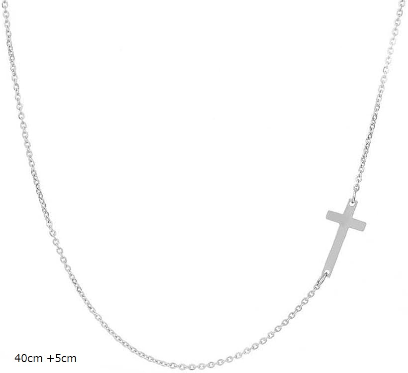 バリエーションコード : 2br9nyiqkh商品コード2br9lduf86商品名十字架 ネックレス 金属アレルギー対応 おしゃれ 横向きクロス チョーカー サイズ調整可能ブランドAREUMカラーシルバーサイズ等40cm +5cm「デザイン...