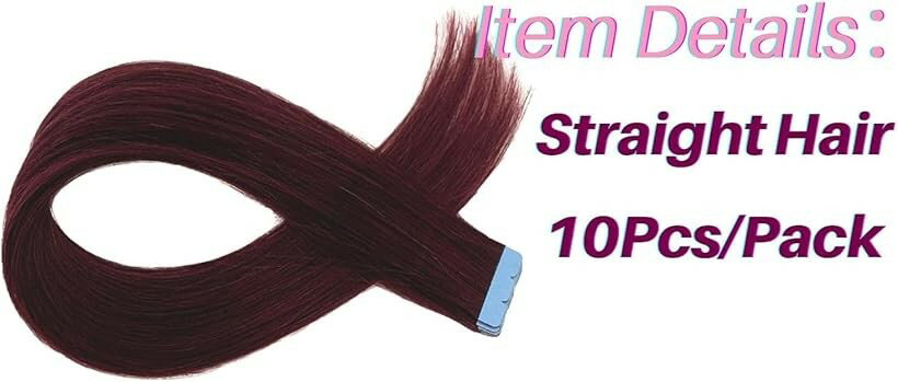 バリエーションコード : 2brv6ldp3q商品コード2brv6vxniu商品名人毛 シールエクステ M tape hair レミーエクステ カラー ウィッグ エクステンション 10本 99J 14inch 35cmブランドXUANHEF...
