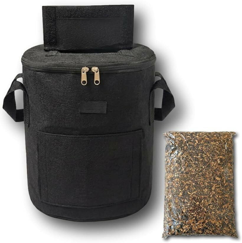 商品コード2bryf956jn商品名コンポスト バッグ 19L 天然100%菌床材 セット 内容量3000ml ベランダOK 生ゴミ処理ブランドENN LLCカラーブラック「生ゴミ80%以上減容」 毎日出る生ゴミを水とCO2にクリーン分解し...