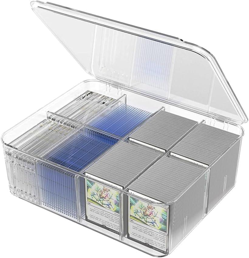 商品コード2bukf3541i商品名トレカ収納用クリアケース 大容量 仕切り 蓋付き 整理整頓 紛失防止 防汚対策 保管 カードゲームブランドVivToolsデッキ・キャラクター・属性ごとに分けて保管できるトレーディングカード用収納ケースで...