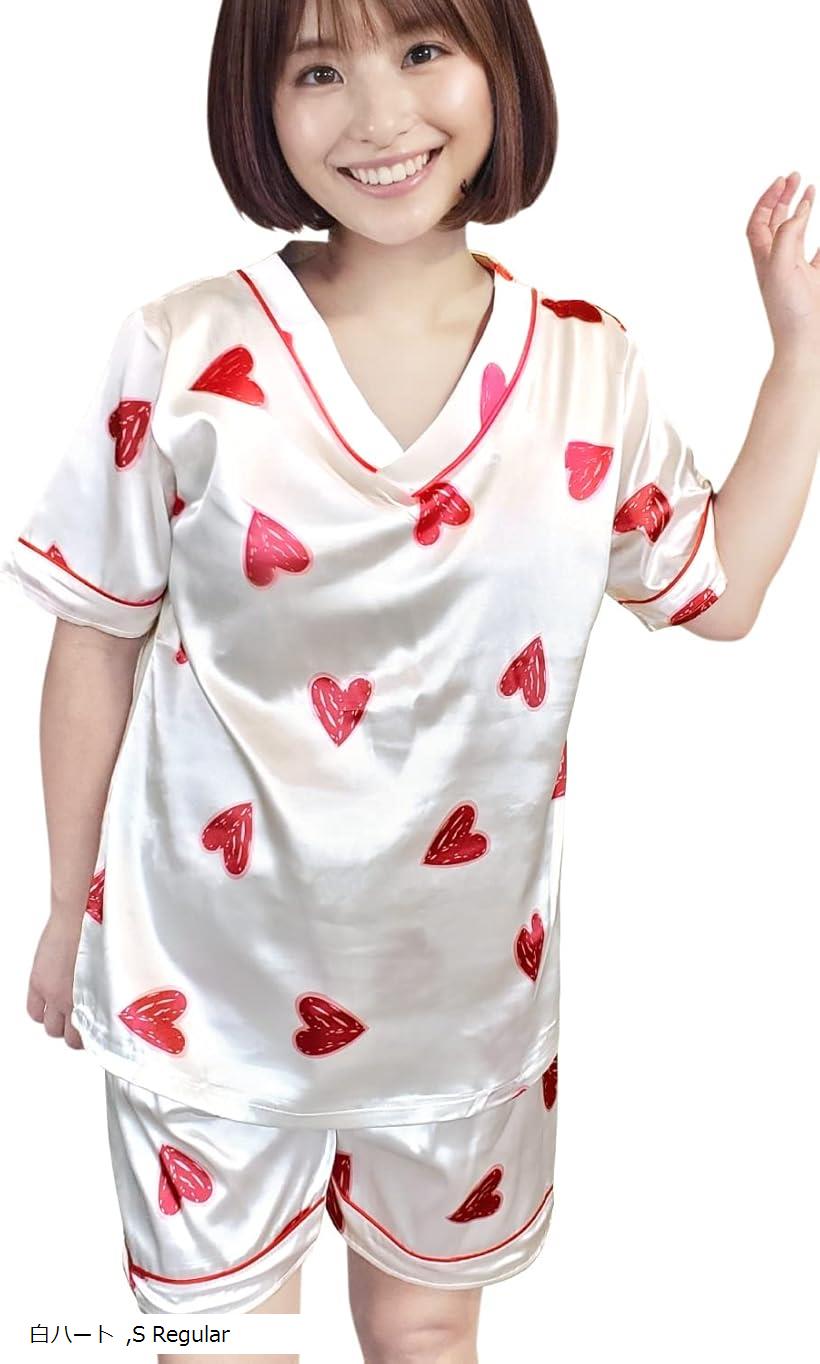 バリエーションコード : 2b2hx3fv6y商品コード2b2hxkwvhv商品名SweetBaku レディースルームウエア パジャマ 部屋着 半袖 Vネック ショートパンツ 上下セットブランドSweet Bakuカラー白ハートサイズ等S ...