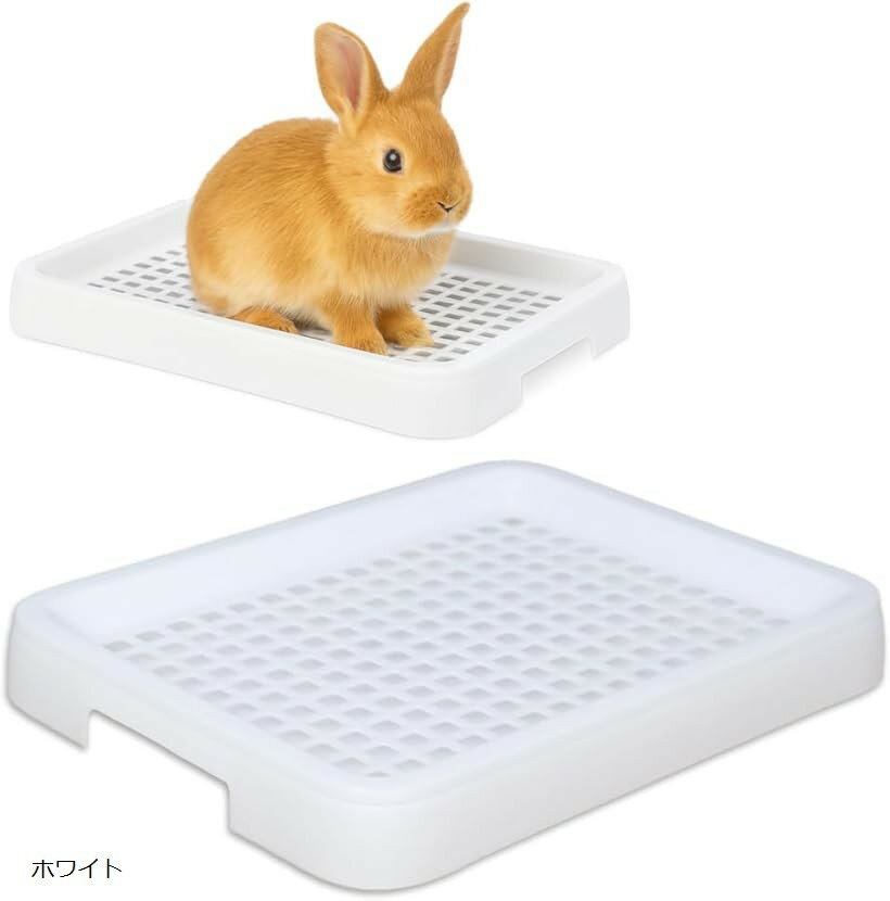バリエーションコード : 2bud6kx52h商品コード2bud693ric商品名うさぎ トイレ ハムスター モルモット ウサギ フェレット 小動物用 トレー すのこ 四角 掃除簡単ブランドNicheezカラーホワイトサイズ等中型 (Chū...