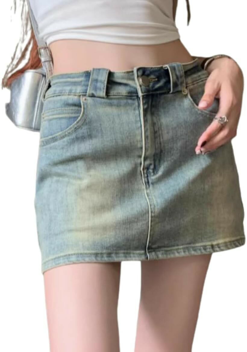 バリエーションコード : 2bukij90yd商品コード2buki2s6yj商品名デニムミニスカート レディース ハイウエスト ストリート風 カジュアル ヴィンテージ加工 ミニ丈 脚長見えスカート 韓国ファッション 着回しやすい スリムシル...