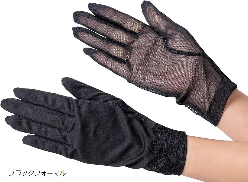 バリエーションコード : 2b94ofd685商品コード2b9p886trp商品名レディース UV手袋 コットン100% 接触冷感 小花柄 レース 5指 ショート タイプ 滑り止め ケース付 日本製生地ブランドELLE (エル)カラーブラッ...
