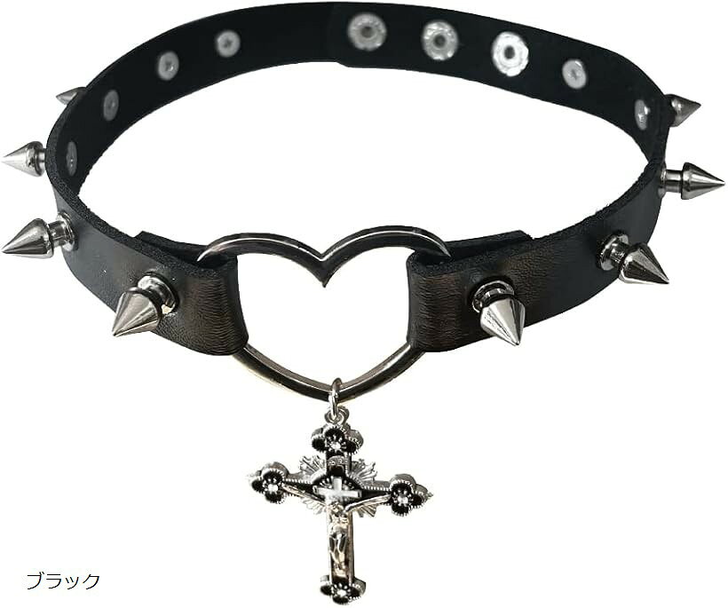 バリエーションコード : 2bjt0ydosc商品コード2bjt0ycv85商品名MISTYLE2021 地雷系 アクセサリー ネックチョーカー ハート 十字架 スタッズ付き サブカル地雷 サブカルブランドMISTYLE2017カラーブラッ...