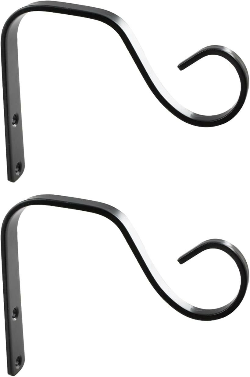 商品コード2b9320oy18商品名ハンギングフック アイアンフック プランターハンガー 2個入り 5.2インチ 13.2cm 錆びにくい 丈夫 フラワーバスケット ハンガー ランタン 植物 風鈴 鉄製ブランドAnMIST「スタイリッシュな...