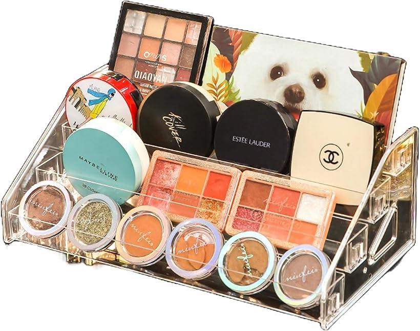商品コード2b94qthgul商品名コスメ収納ボックス 卓上収納ボックス 3段 組み立て式 メイク収納 化粧水・香水・アイシャドウ整理用 化粧品収納ケースブランドAnMISTカラークリアー「階段ラック式で取り出しやすいコスメ収納ボックス」 ...