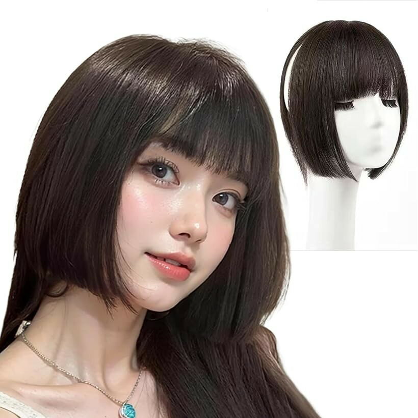 商品コード2bjql6d46v商品名前髪ウィッグ 旋毛 姫カット 部分ウィッグ 頭頂部 ポイントウィッグ 総手植 仮装 日常ブランドGFunカラー黒褐色材質：ファイバー ＊ヘアードライヤーとヘアアイロン推薦温度：低温髪と馴染むので、ウイッグ...