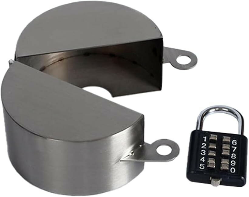 商品コード2bufuykkwy商品名水道蛇口ロック バルブ ロック ホームタンク 盗難防止ブランドPREMIUMMカラーシルバー「蛇口の防犯対策に。安心・簡単設置のロックカバー」屋外の蛇口からの盗水やイタズラを防ぐために開発された、南京錠付...