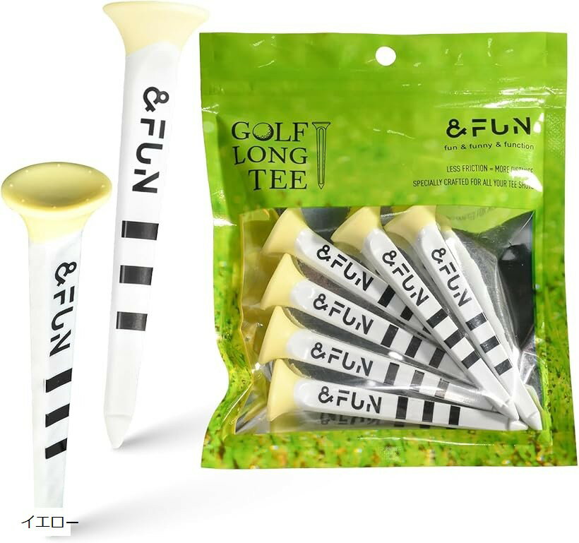 バリエーションコード : 2b9osryld1商品コード2bulx5rq04商品名ゴルフティー ロングティー ボールを乗せやすい 目盛り付 飛距離アップ 80mm 6本入 アンドファンブランド＆FUNカラーイエローラバー加工の大型ヘッド（ ...