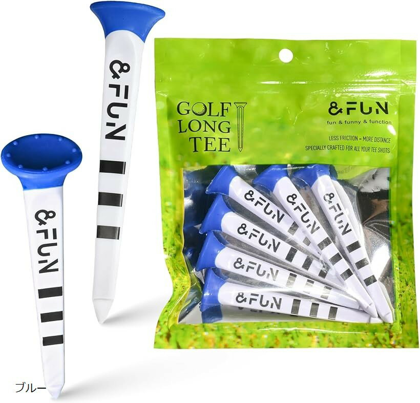 バリエーションコード : 2b9osryld1商品コード2bulxttrkc商品名ゴルフティー ロングティー ボールを乗せやすい 目盛り付 飛距離アップ 80mm 6本入 アンドファンブランド＆FUNカラーブルーラバー加工の大型ヘッド（ カ...