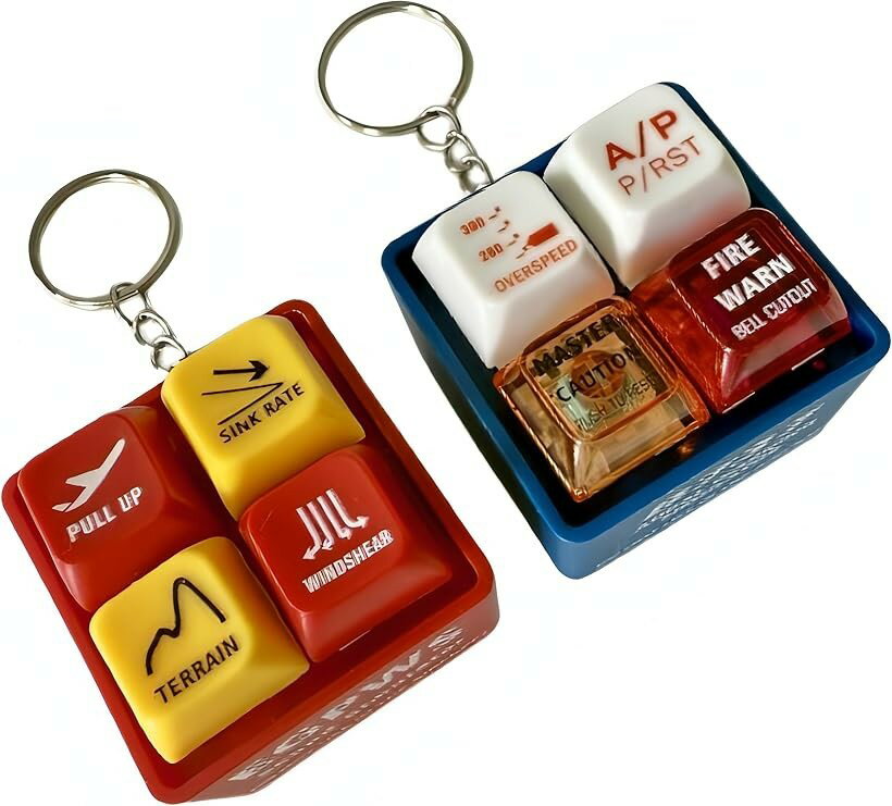 商品コード2buv5jiilk商品名飛行機マニア キーチェーン 2個セット B737風 コクピット 警告ボタン 緊急警告 安全警告 パイロット用 キーホルダー おもしろグッズブランドbubuluカラーマルチカラーB737警告ボタンデザイン：...