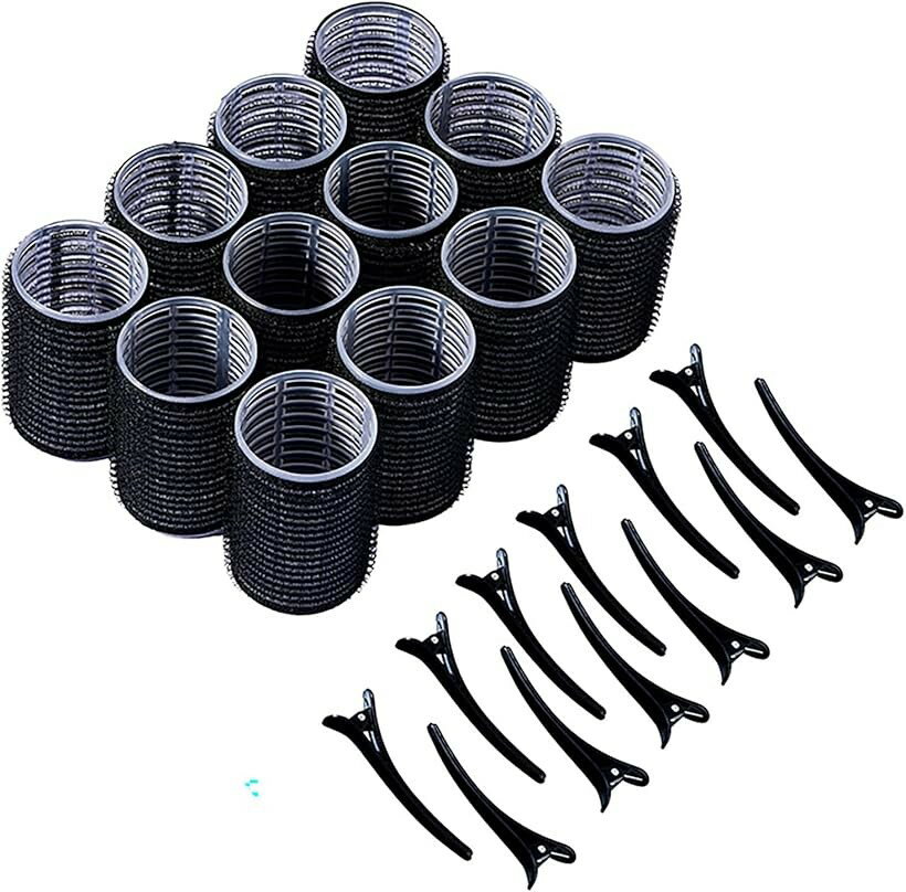 商品コード2buv4ho39s商品名ヘアカーラー ジャンボローラー 24個セット 12+12セット ロングミディアムヘア用ブランドNASSIAカラーブラック「ジャンボサイズでサロン級の仕上がり」このジャンボヘアローラーセットは、直径4cm、...