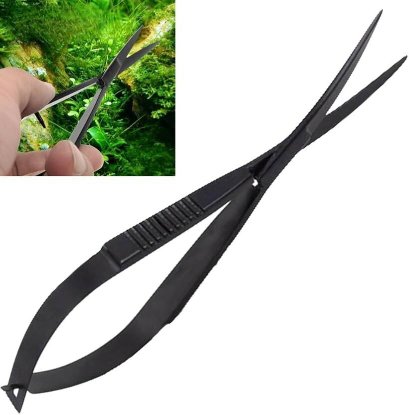 商品コード2b92frsxcj商品名水草 ハサミ カーブ トリミング はさみ 小さい ウェーブ スプリング構造 水槽掃除 曲線 カット アクアリウム 清掃ブランドAilunateカラーブラック「水草トリミングハサミ」水中でも錆びにくいステン...