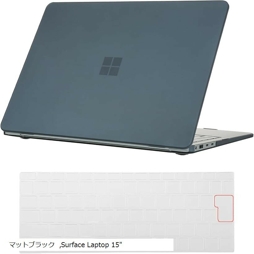 バリエーションコード : 2b9ovygkgy商品コード2buphkv1h2商品名Surface Laptop 15インチ 第7世代、モデル：2037対応 ハード ケース 保護カバー 軽量 耐久 傷防止 - マットブラック + 日本語配列キ...
