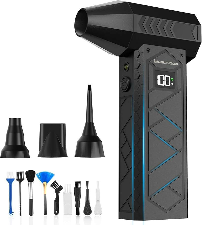 商品コード2bulfn6wwu商品名エアダスター 電動2025 風速ブロワー 洗車 200 000RPM高速回転 4段階風量調整 4種類ノズル 20 000mAhバッテリー 2つライト コードレス Type-C充電式ブランドLiveliho...