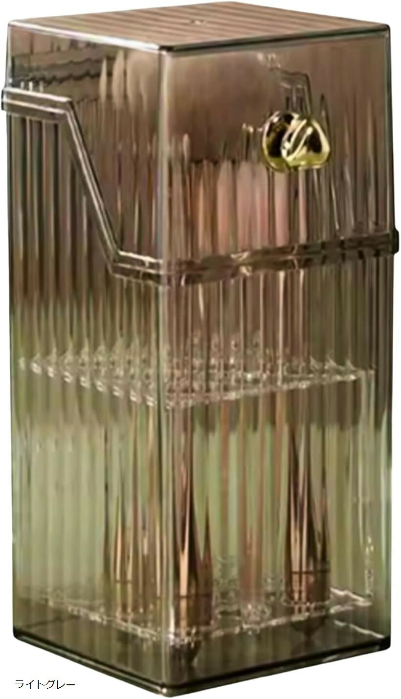 バリエーションコード : 2buglurfg6商品コード2bugl228j5商品名Azmio メイクブラシスタンド メイク道具 メイクブラシケース メイクボックス 蓋付きブランドAzmioカラーライトグレー「メイクブラシスタンドで美しく整理...