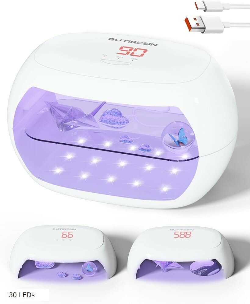 バリエーションコード : 2br6cvg2tj商品コード2brfxoiryn商品名BUTIRESIN UVライト レジン用 硬化ライト 36W・30LEDs 磁気式 ジェルネイル ライト ネイルライト クラフト 硬化ライト タイマー設定可能...