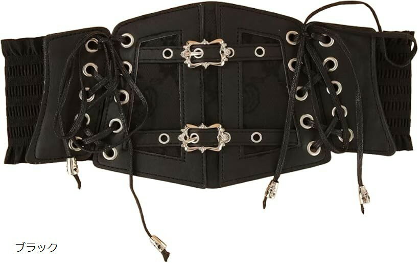 バリエーションコード : 2bulifutc9商品コード2bulihy9vl商品名美ライン魅せコルセットベルト サッシュ レディース 細見え ウエストベルト ベルト 伸縮レースブランドPIENSEカラーブラックワンピースやシャツに合わせるだ...