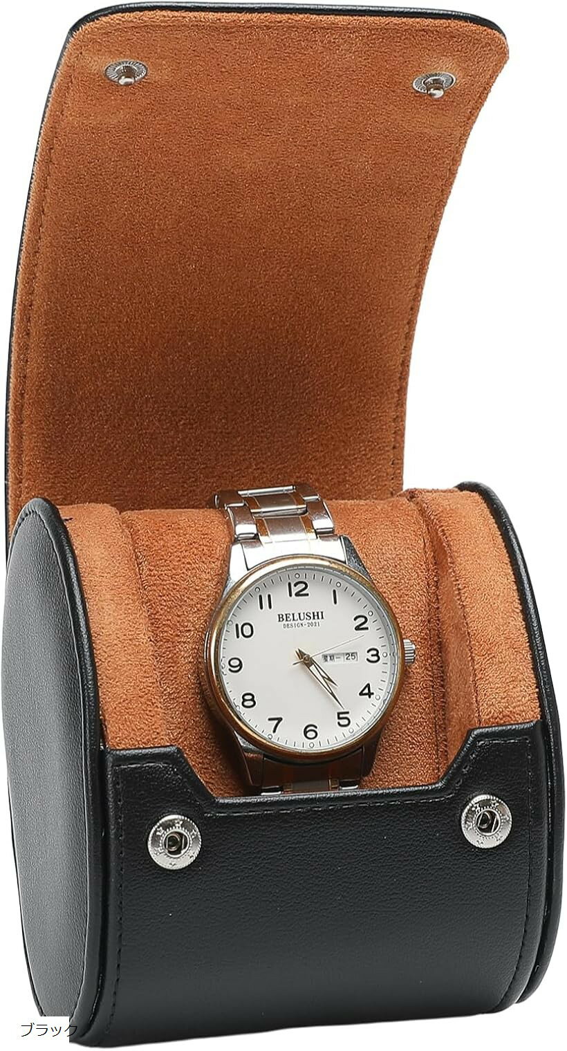 バリエーションコード : 2brylhgtft商品コード2brypcxc16商品名高級 PUレザー 腕時計ケース 1本用 持ち運び 携帯用 出張用 ギフトに最適 おしゃれブランドSATOMOカラーブラック大切な腕時計の保管に。高級レザーの腕...