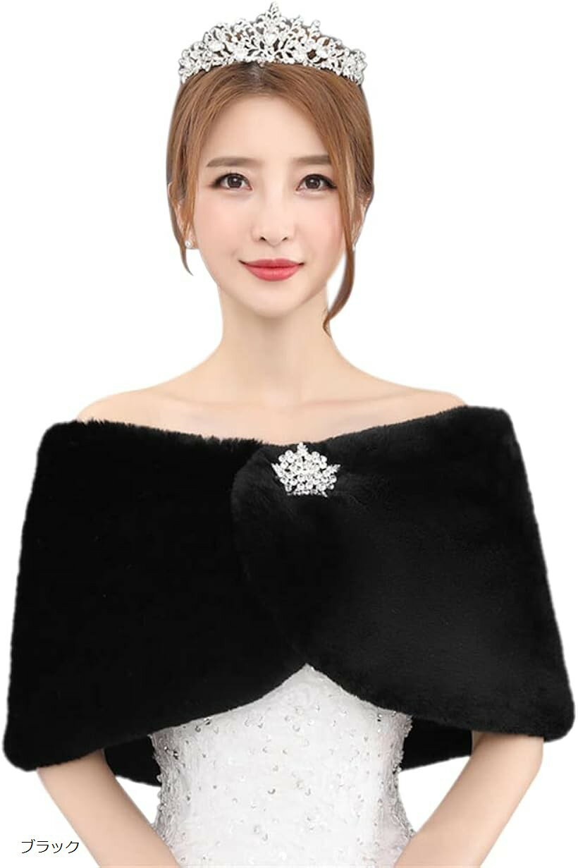 バリエーションコード : 2brtvc18kh商品コード2brtvwcsqi商品名ふわふわ ケープ 肩掛け 胸元 ブローチ ドレス ボレロ フェイク ファー ストール ショール フォーマルブランドSSKRYLカラーブラック「極上の肌触り」結...