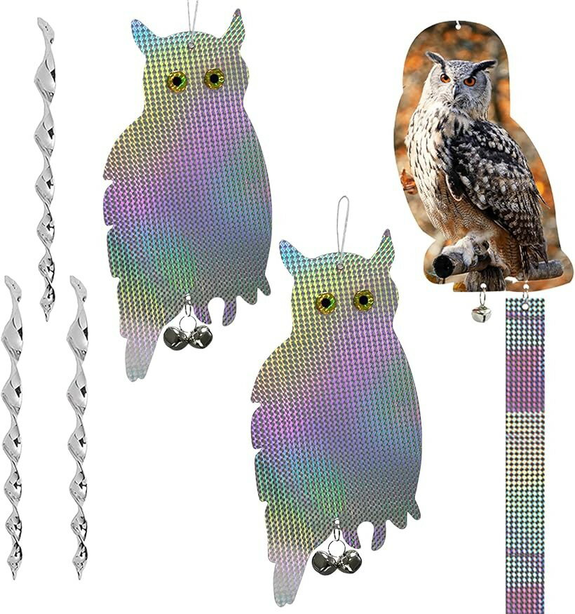 商品コード2brid3yu4i商品名ローテーションで慣れ撃退 フクロウ型鳥よけ 3種6点セット 鳥よけグッズ 鳩よけグッズ フクロウ型 3種セット 3D加工実写版1枚＋ホログラム2枚＋スパイラルロッド3本ブランドCREATERA（クレアテラ...