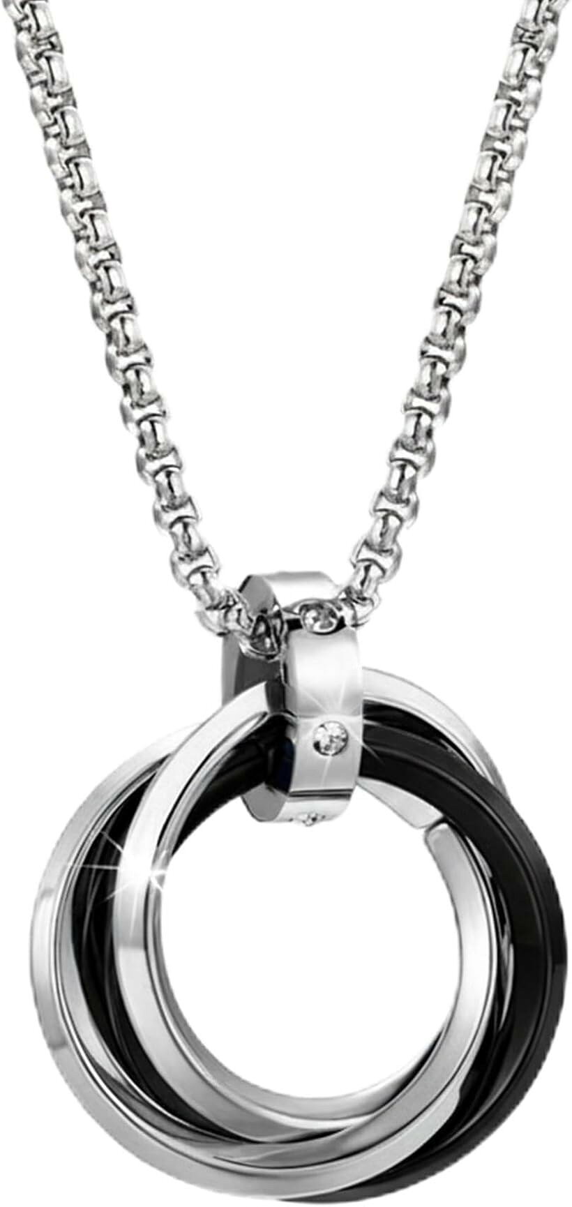 商品コード2bugljqk5i商品名2WAYで魅せる サングラスホルダー メガネホルダー ネックレス メンズ レディース 3連リング ジルコニア ペンダント 長さ60cm 金属アレルギー対応ブランドCREATERA（クレアテラ）カラーシルバ...