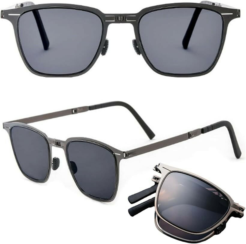 商品コード2bufdv0vy0商品名超軽量ステンレス 折りたたみ 偏光 サングラス UV400 運転 釣り 偏光 レトロ メンズ スクエアサングラス 折畳ガンメタルブランドREONASカラーグレー＊おしゃれを演出するレトロなデザインフォルム...