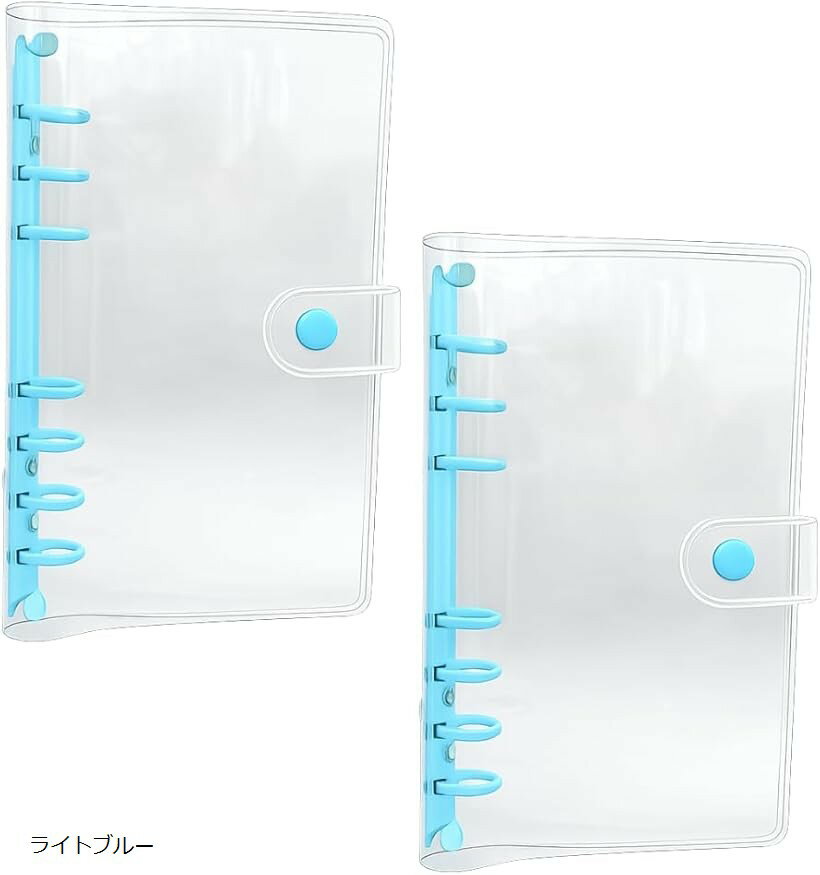 バリエーションコード : 2brdxihp5y商品コード2brdx8uui8商品名シール帳 バインダー クリア 6穴 かわいい シンプル A6 2個セットブランドideastoreカラーライトブルーサイズ等A6「自由にカスタム」6穴対応A6...