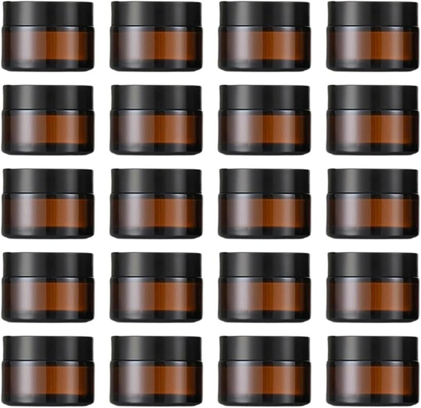 商品コード2brkou3ihu商品名クリーム容器 30g ミニ ガラス 遮光瓶 ケース 詰め替え 保存用 中蓋付きブランドAurenneカラーブラウンサイズ等20個「保存・詰め替えに便利なクリーム容器」 ハンドクリームやアロマクリーム、バー...