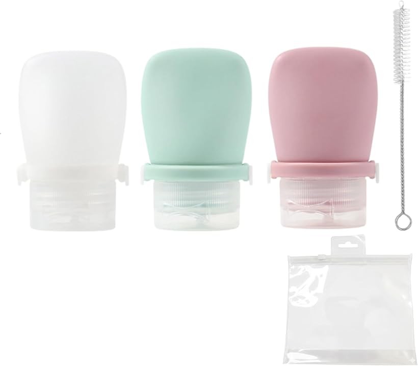 商品コード2br3592rrd商品名トラベルボトル 30ml シャンプー ミニ 漏れない シリコン ボディソープ 詰め替えボトル 旅行用 お掃除ブラシ・透明ポーチブランドAurenne「液漏れを防ぐ3重密閉構造＋ストッパー付き」 シリコン素...
