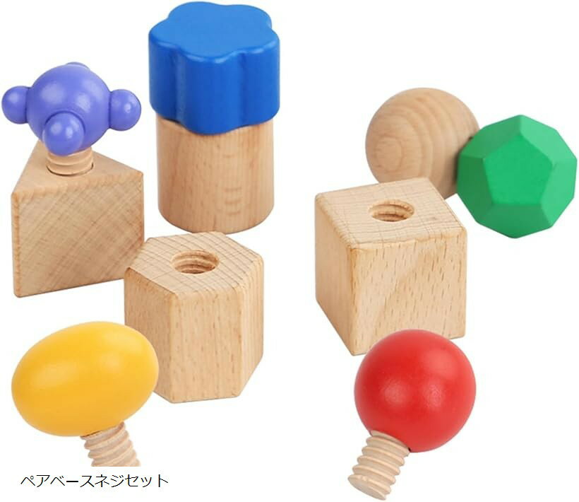 バリエーションコード : 2bry3tprqr商品コード2brydsftcd商品名木のおもちゃ 形合わせ ねじ遊び パズル 知育玩具 幼児 指先トレーニング 木製 教材 対象年齢6歳以上 ペアベースネジセットブランドシャンディニー(Chan...