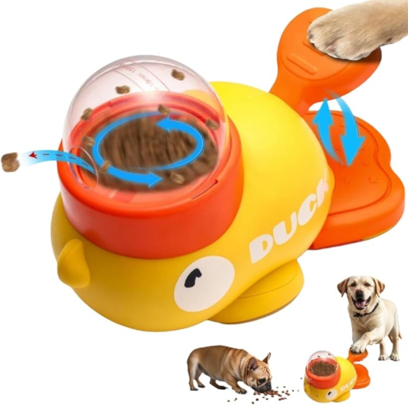 商品コード2bups4sk3c商品名ペット 自動給餌器 犬 猫 アヒル型 知育玩具 早食い防止 餌入れブランドAll Trustカラーイエロー、オレンジ「愛犬・愛猫の早食いを防ぎ健康をサポート」 アヒル型の知育玩具として餌入れを設計すること...