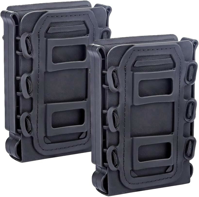 バリエーションコード : 2brx9dt2s4商品コード2brx9lrksy商品名MOLLE対応 ソフトシェル マガジンポーチ オープントップ ライフル SMG用 マグポーチ サバゲー タクティカルブランドルボナリエカラーブラック 2個 L...