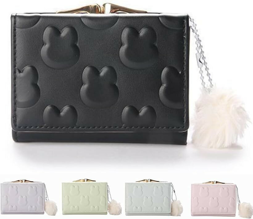 バリエーションコード : 2brw884pjy商品コード2brw882ucs商品名財布 子供 キッズ 女の子 がま口 小学生 三つ折り コンパクト ミニ財布ブランドMeilleur Choixカラーブラックサイズ等手のひらサイズ「うさぎ型押...