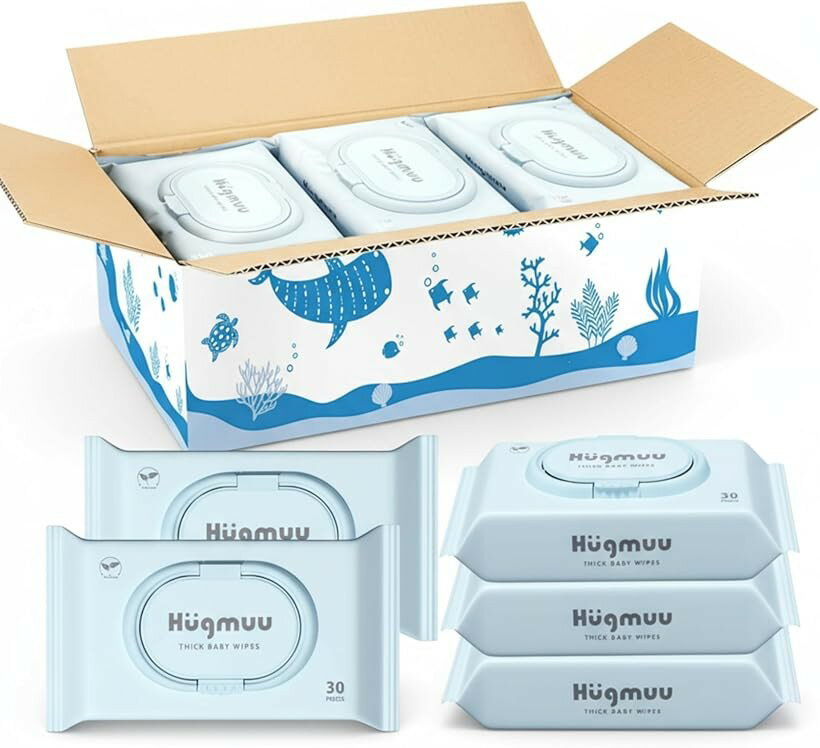 バリエーションコード : 2b9qyxr192商品コード2bupn30slt商品名Hugmuu ハグムー おしりふき 厚手 おしり拭き おでかけ 蓋付き お尻拭き 赤ちゃん 持ち運び ウェットティッシュ 出産祝い タオルのような厚み 水分9...