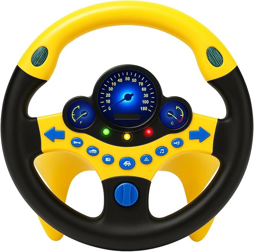 バリエーションコード : 2b9fg160t4商品コード2b9fgns92y商品名CocoPon ハンドル おもちゃ 音量調整可能 リアル サウンド ベビーカー ドライブ ステアリング 助手席ブランドCocoponカラーイエロー「音量調整可...