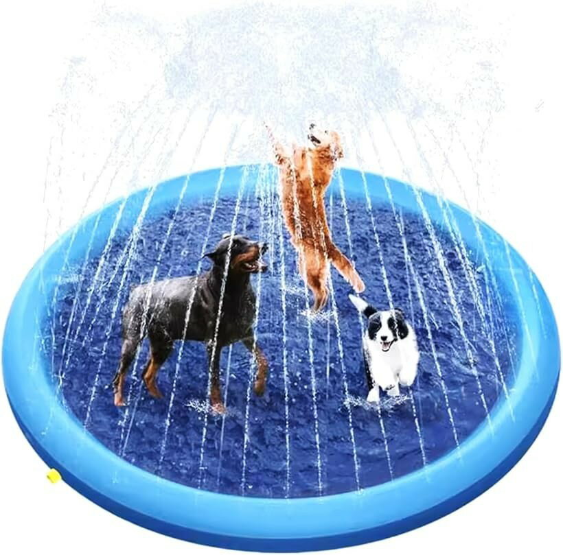 バリエーションコード : 2bu6qhl4qs商品コード2bu6coy5uh商品名プール 噴水マット 犬 子供 水遊び おもちゃ 折りたたみ ウォーターマットブランドSALUDABLEカラーブルーサイズ等200cm「ホースをつなぐだけの簡単...