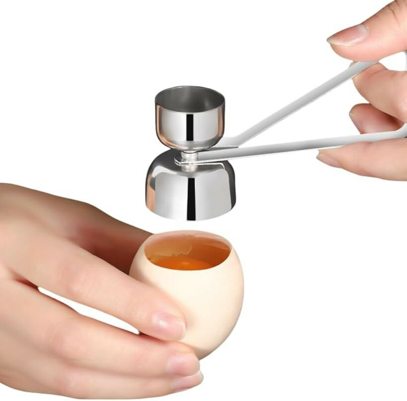 商品コード2b942otjwc商品名エッグカッター 卵の殻割り 両面使える卵割り器 ステンレス製 卵の殻抜き器 キッチンツール エッグハンマータッチ 玉子 半熟卵 殻割り器 エッグスライサー 卵 殻 剥き器ブランドJiza「独特のデザイン」...