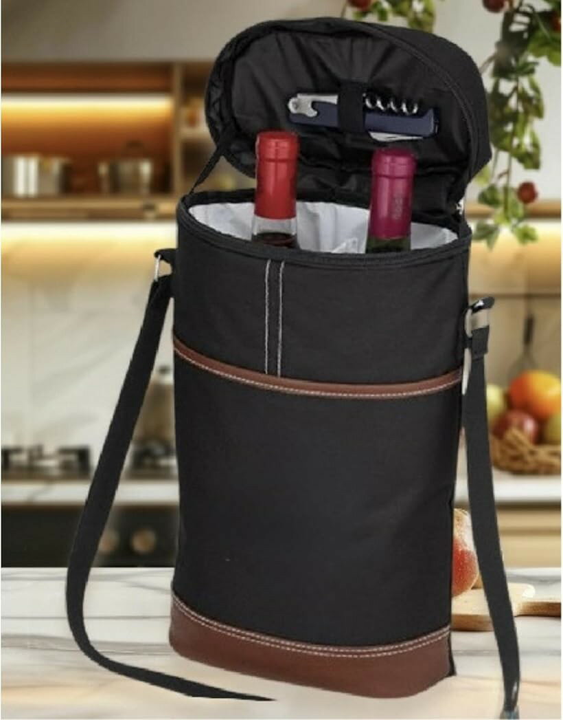 商品コード2b9pnlryl0商品名ワインバック 2本用 肩掛け 手提げ仕切りパッド 保冷バック 防水バック ワイン 日本酒 シャンパン 2Lペットボトル 持ち運び 750ML ブラックブランドKing's Armカラーブラックサイズ等2本...