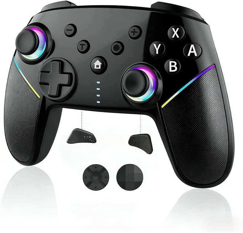 バリエーションコード : 2brvsvn10s商品コード2br124sdxl商品名switch 2 コントローラー 2026革新モデル switch プロコン コントローラー pc TURBO連射機能 マクロ機能 背面ボタン付き RGBライ...