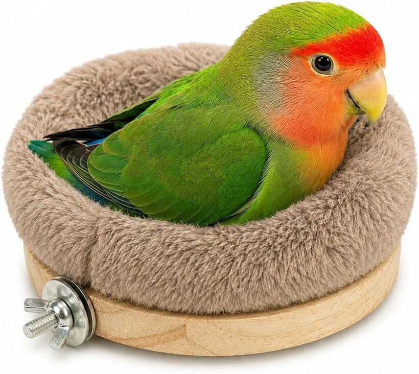 バリエーションコード : 2brokpr14q商品コード2brodhr42f商品名鳥の巣 セキセイインコ コザクラインコ 文鳥 とまり木ブランドTiDaOneカラーブラウン「安心して休める鳥用ベッド」 巣のような形で、鳥が本能的に落ち着ける...