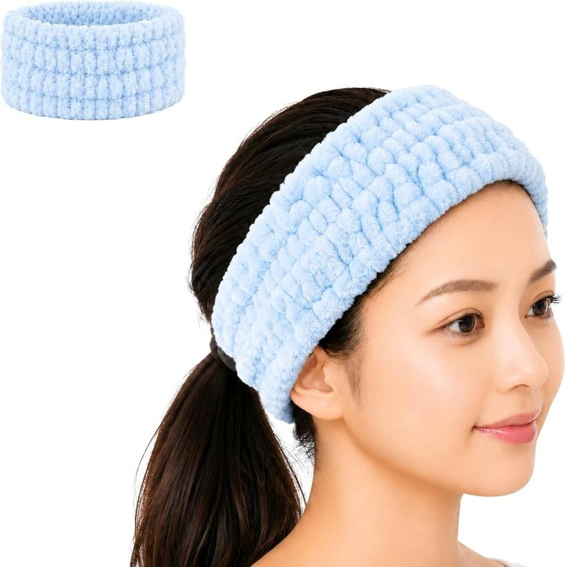 バリエーションコード : 2bkh69whcg商品コード2bkh63nsk3商品名ヘアバンド ターバン 洗顔 幅広 吸水速乾 レディース メンズ 風呂上がりブランドChicerカラーライトブルーサイズ等1枚セット「洗顔・スキンケア・お風呂上...