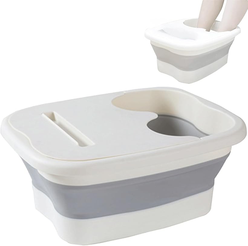 商品コード2b93dug0kt商品名フットバス 足湯 折りたたみ バケツ 足浴 収納 省スペース 足浴桶 軽量 持ち運び便利ブランドAlpha Depotカラーホワイト「おうちで足湯リラックス」蓋付きで保温性が高く、自宅でゆったり足湯が楽し...