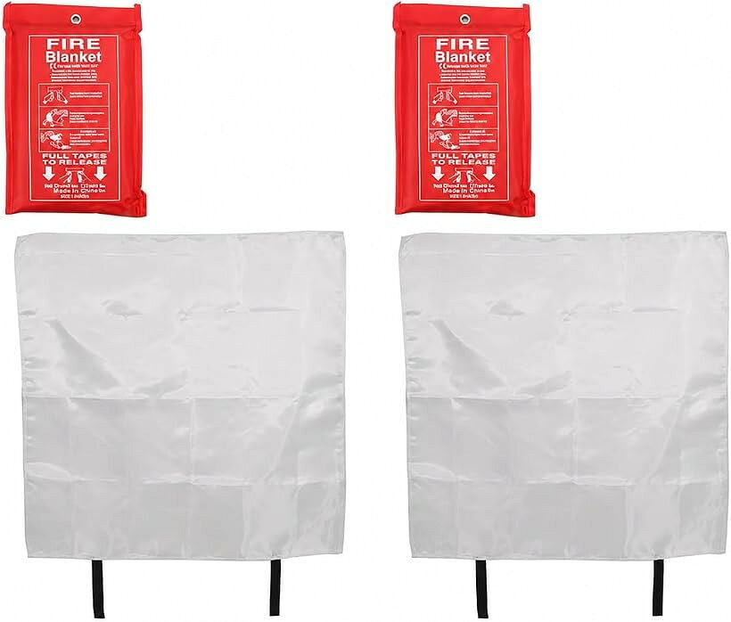 商品コード2bktrcjfft商品名防火シート 1mx1m 2枚セット ガラス繊維製 防火ブランケット 初期消火用 キッチン火災・天ぷら油火災対応 壁掛け収納袋付き 繰り返し使用可能 家庭用 業務用ブランドSAREDOカラーホワイト1. サ...