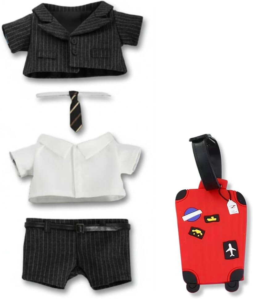 バリエーションコード : 2bk8gup8yc商品コード2bk8gdywr4商品名ぬい服 20cm スーツ ぬいぐるみ 白シャツ ネクタイ ベルト トランク型ネームホルダー付きsブランドレタヤカラーレッド＆ブラックスーツサイズ等20cm ぬ...